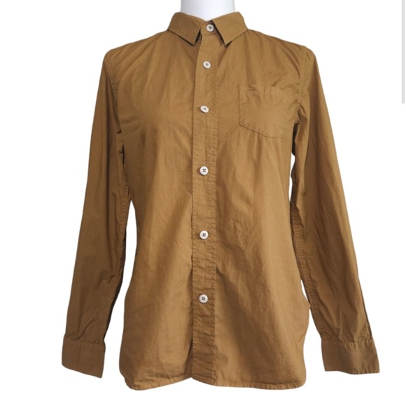 Alex Mill | Tops | Alex Mill Wash Go Buttonup Bobbie Short In Gold Clay ...
